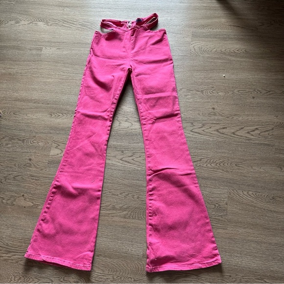 Edikted | Pants & Jumpsuits | Edikted Pink Flare Pants | Poshmark